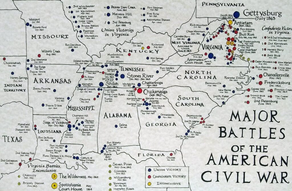 Civil War Trails Maps - Podcast Tour Maps - Civil War Traveler